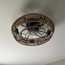 Bay Isle Home Mattawan 19.6"- 4 Light 7 Blade Caged Ceiling Fan with ...
